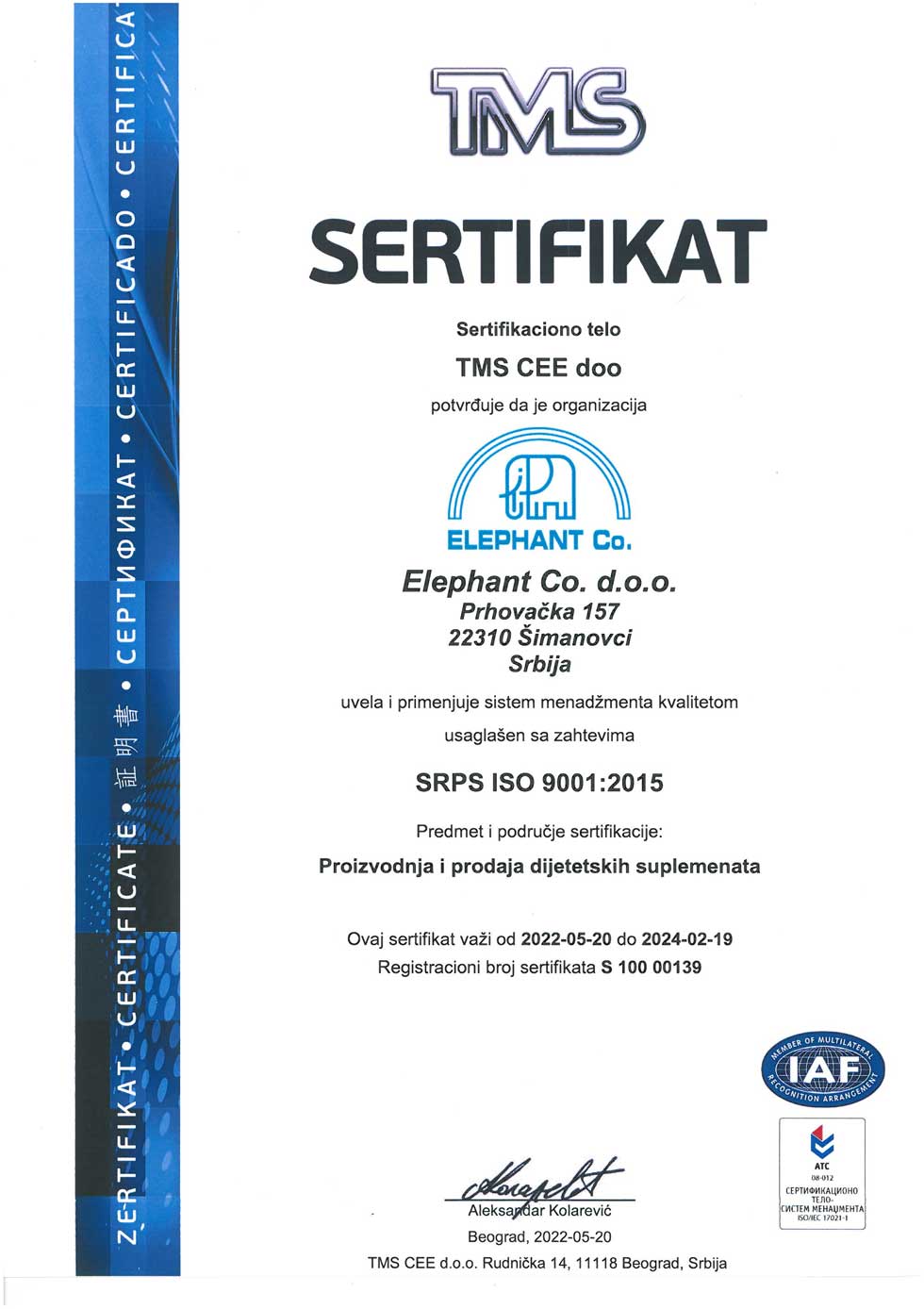 Quality - Elephant Pharma | Farmaceutska proizvodnja